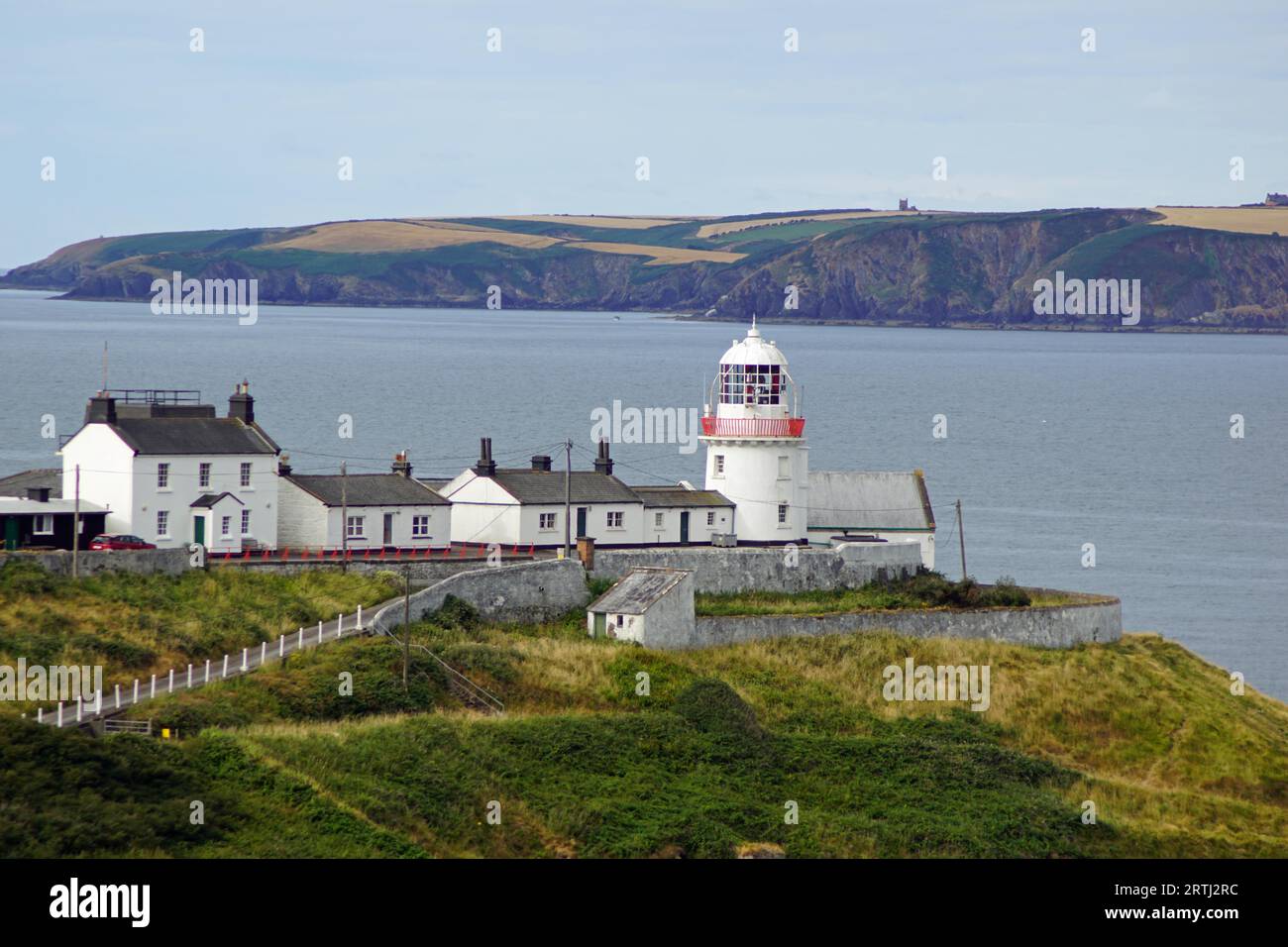 Roche's Point Lighthouse is located at the entrance to Cork Harbor ...