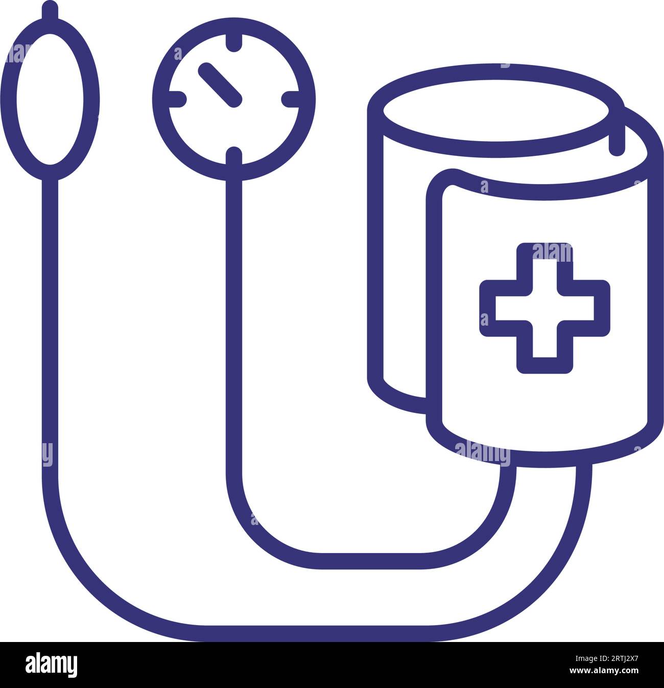 Tonometer line icon Cut Out Stock Images & Pictures - Alamy