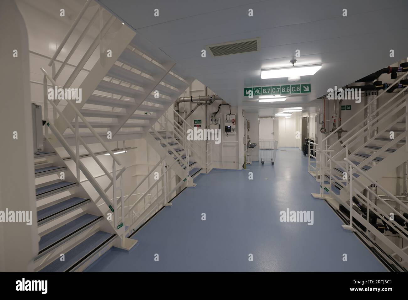 Crew area in a modern cruise ship Stock Photo - Alamy