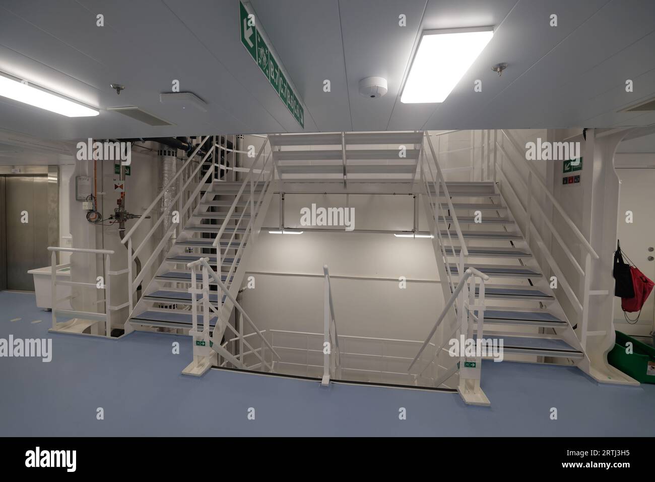 Crew area in a modern cruise ship Stock Photo - Alamy