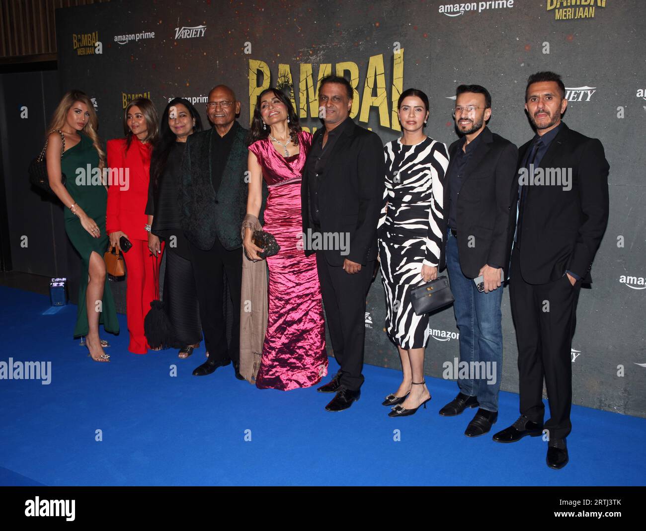 London, UK. Ritesh Sidhwani (extreme right) and other members of the ...