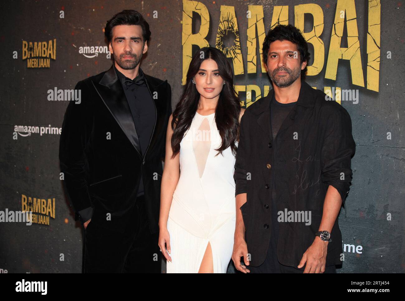 London Uk Avinash Tiwary Kritika Kamra And Farhan Akhtar At The Bambai Meri Jaan Film
