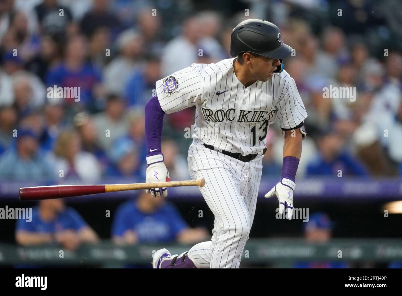 Colorado Rockies second baseman Alan Trejo (13) in the second inning of ...