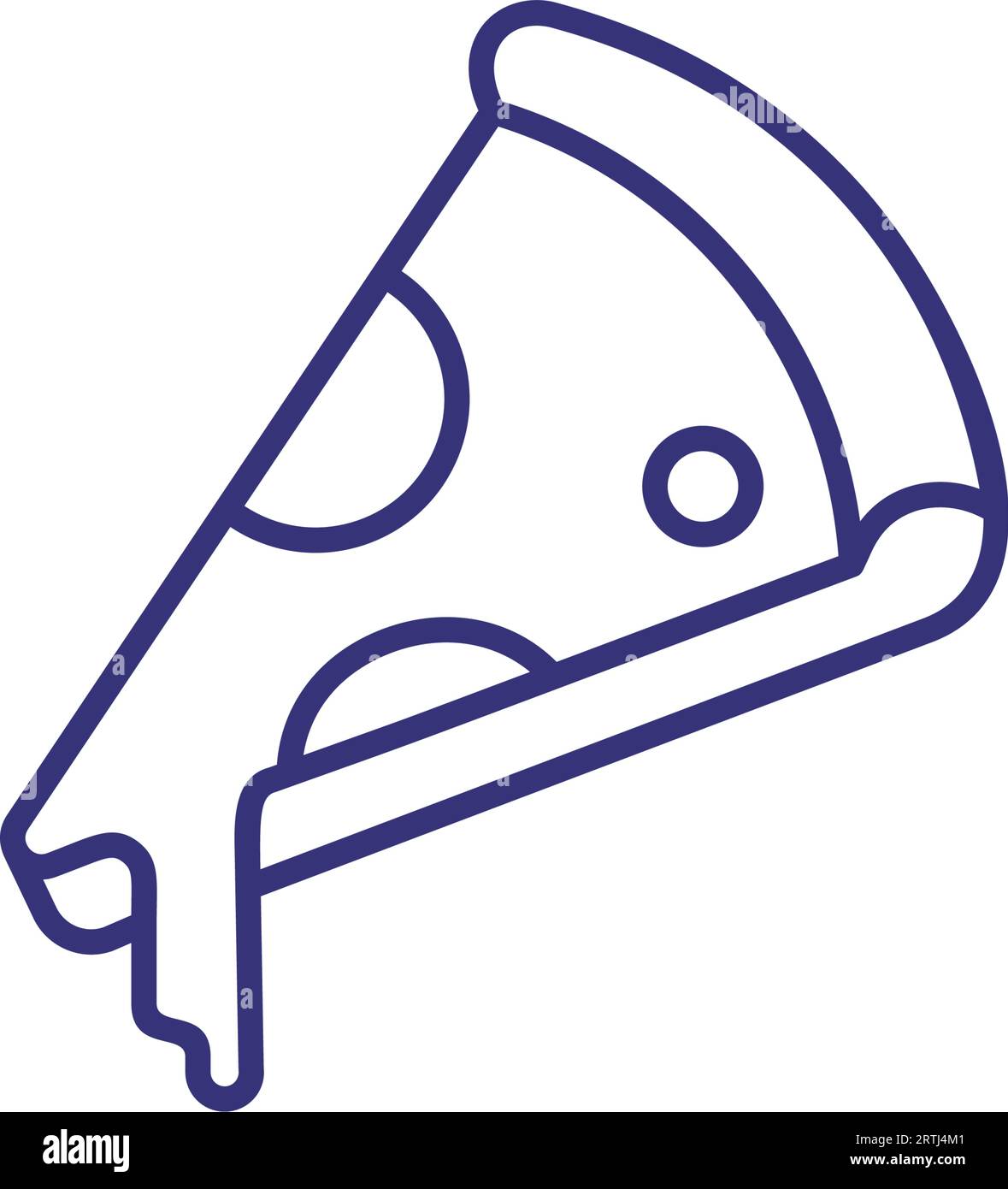 Pizza pie icon linear hi-res stock photography and images - Alamy