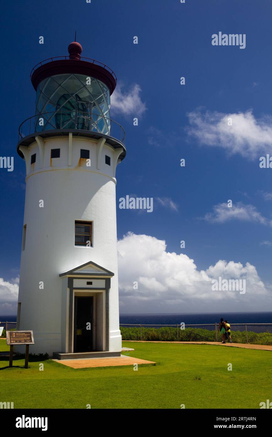 Kilauea Lighthouse at Kilauea Point, the northernmost point of Kauai ...