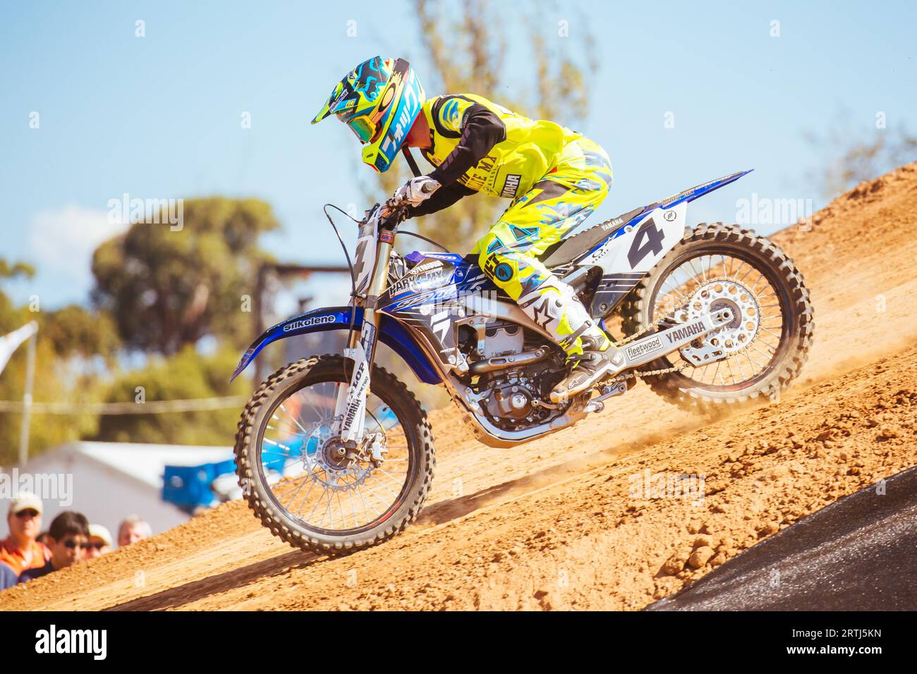 Two motocross riders hi-res stock photography and images - Alamy