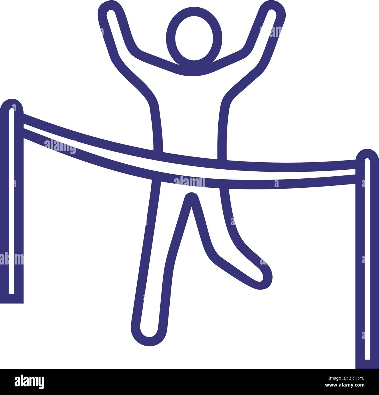 Achieving goals line icon Stock Vector Image & Art - Alamy