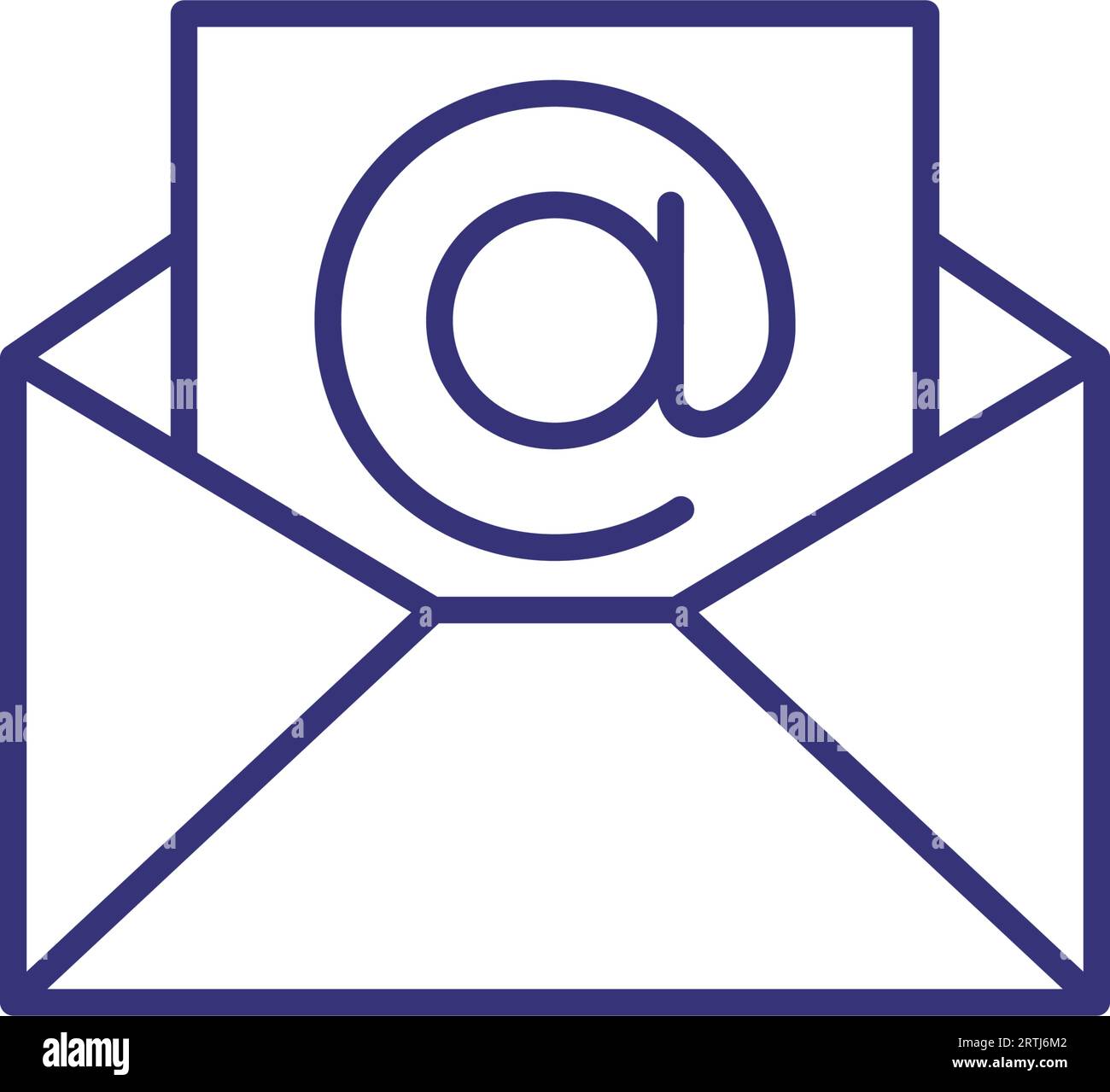 Email subscription line icon Cut Out Stock Images & Pictures - Alamy