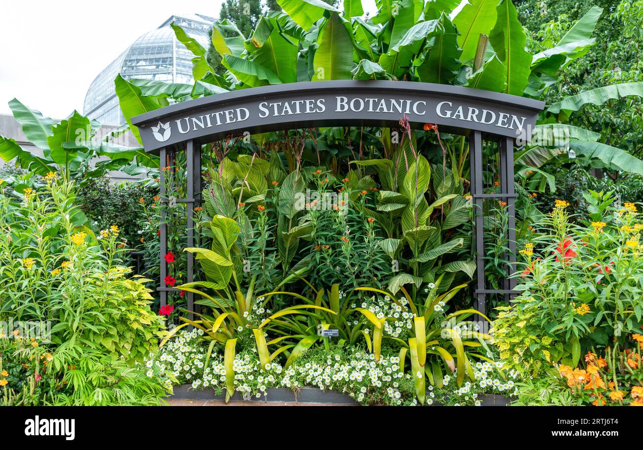 The United States Botanic Garden Washington DC USA Stock Photo - Alamy