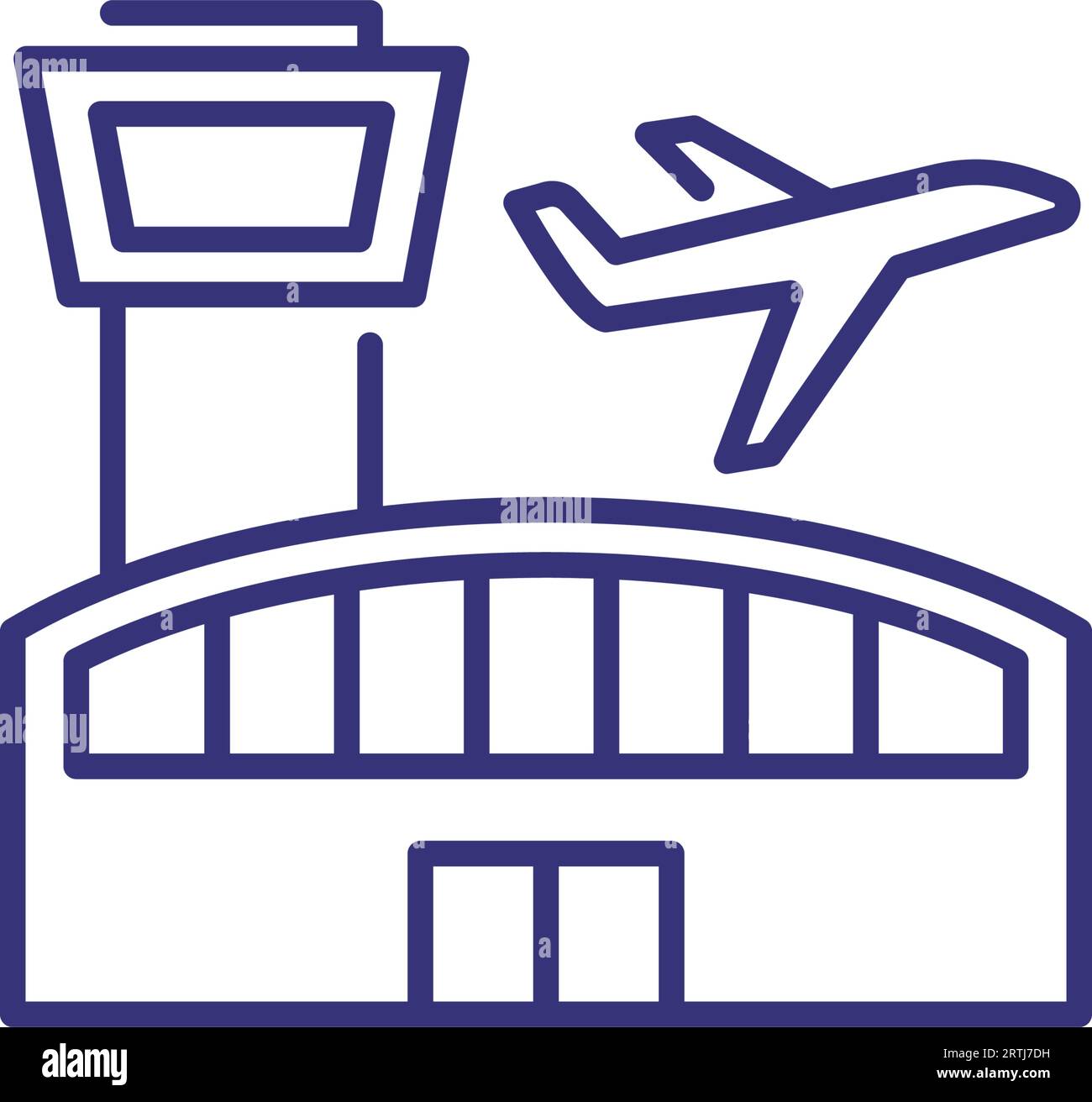 Airport tower icon outline Stock Vector Images - Alamy