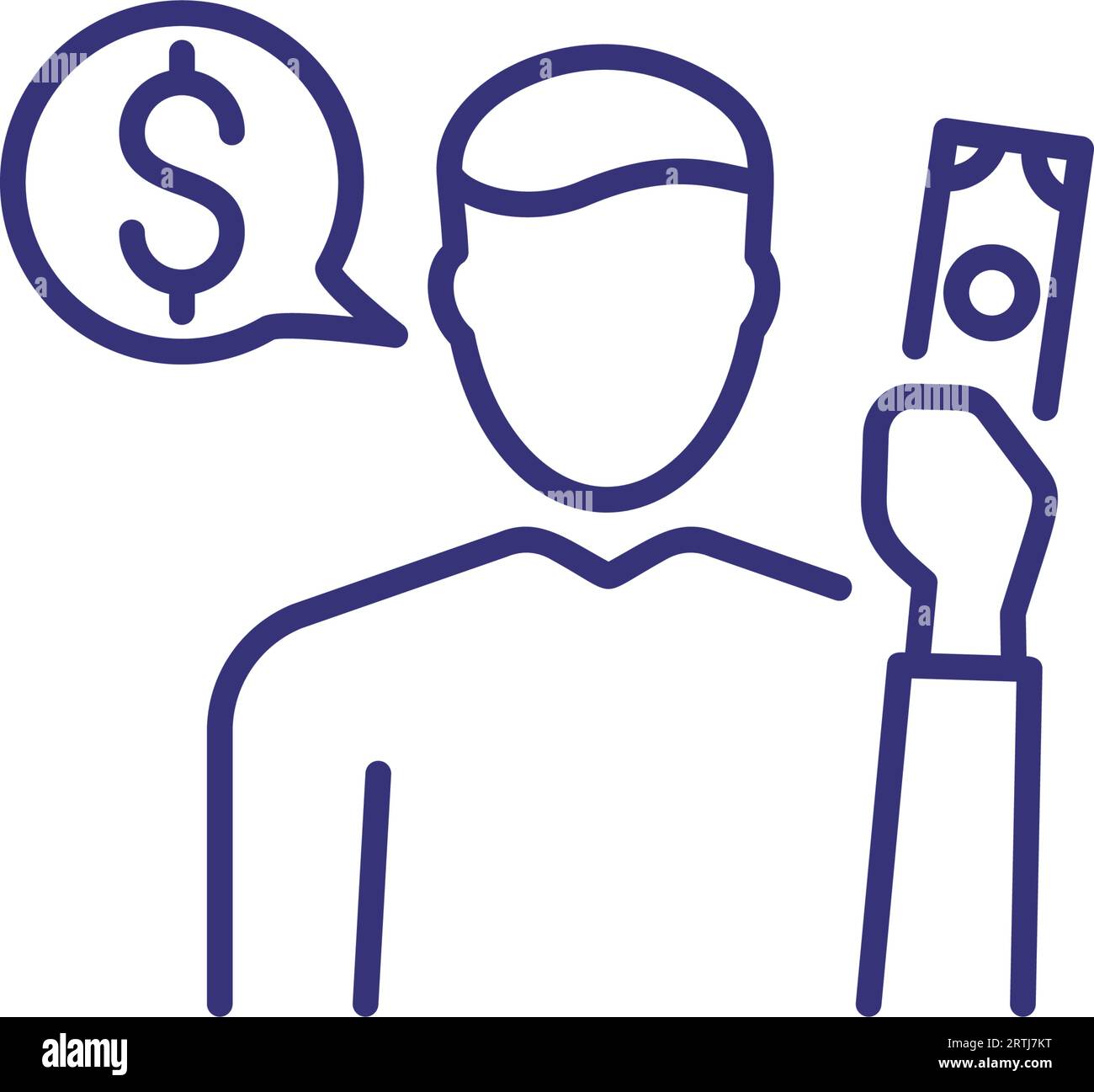 Analyst thinking Stock Vector Images - Alamy