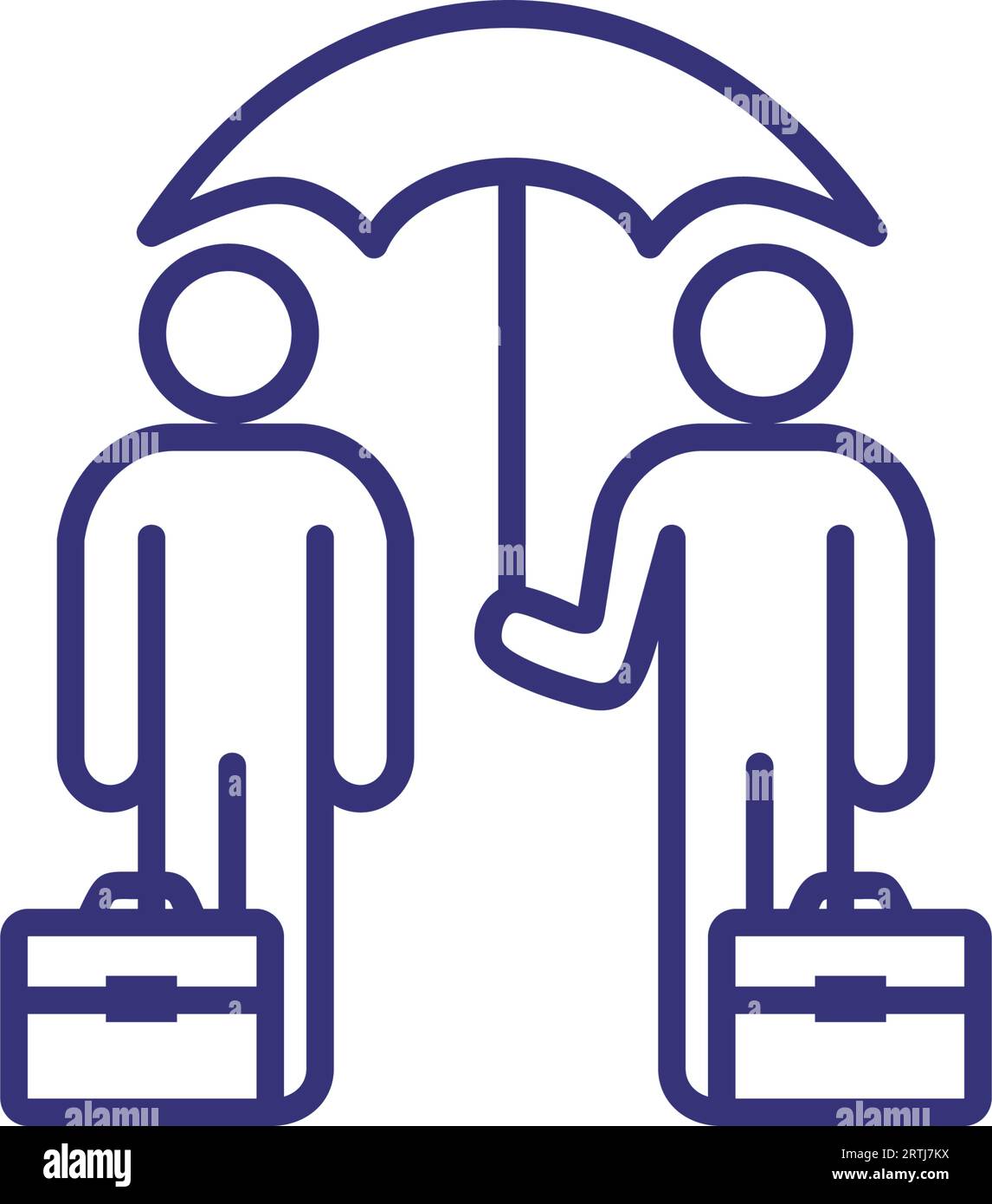 Guarantee icon business man Cut Out Stock Images & Pictures - Alamy