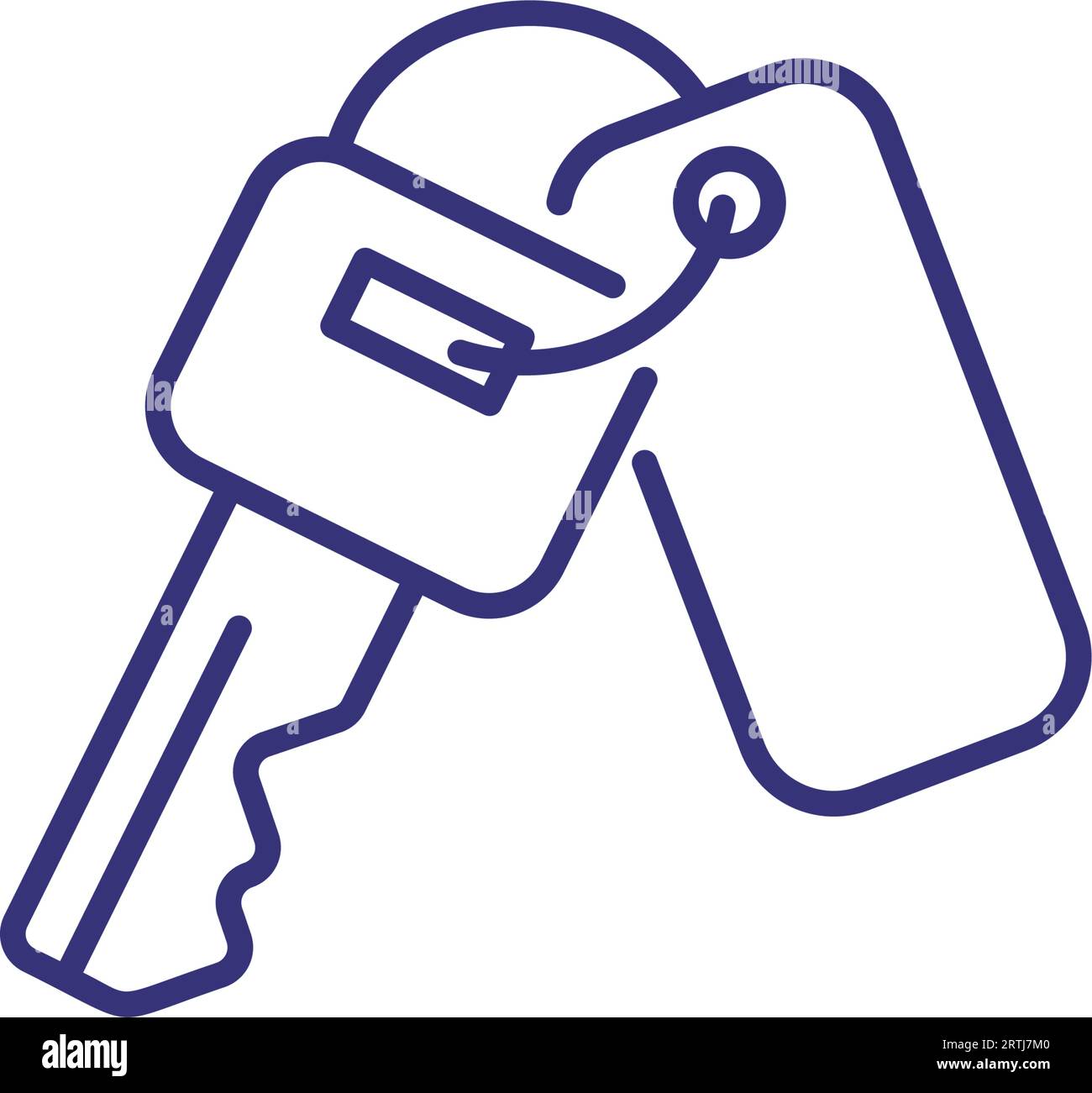 Key chain icon linear Stock Vector Images - Alamy