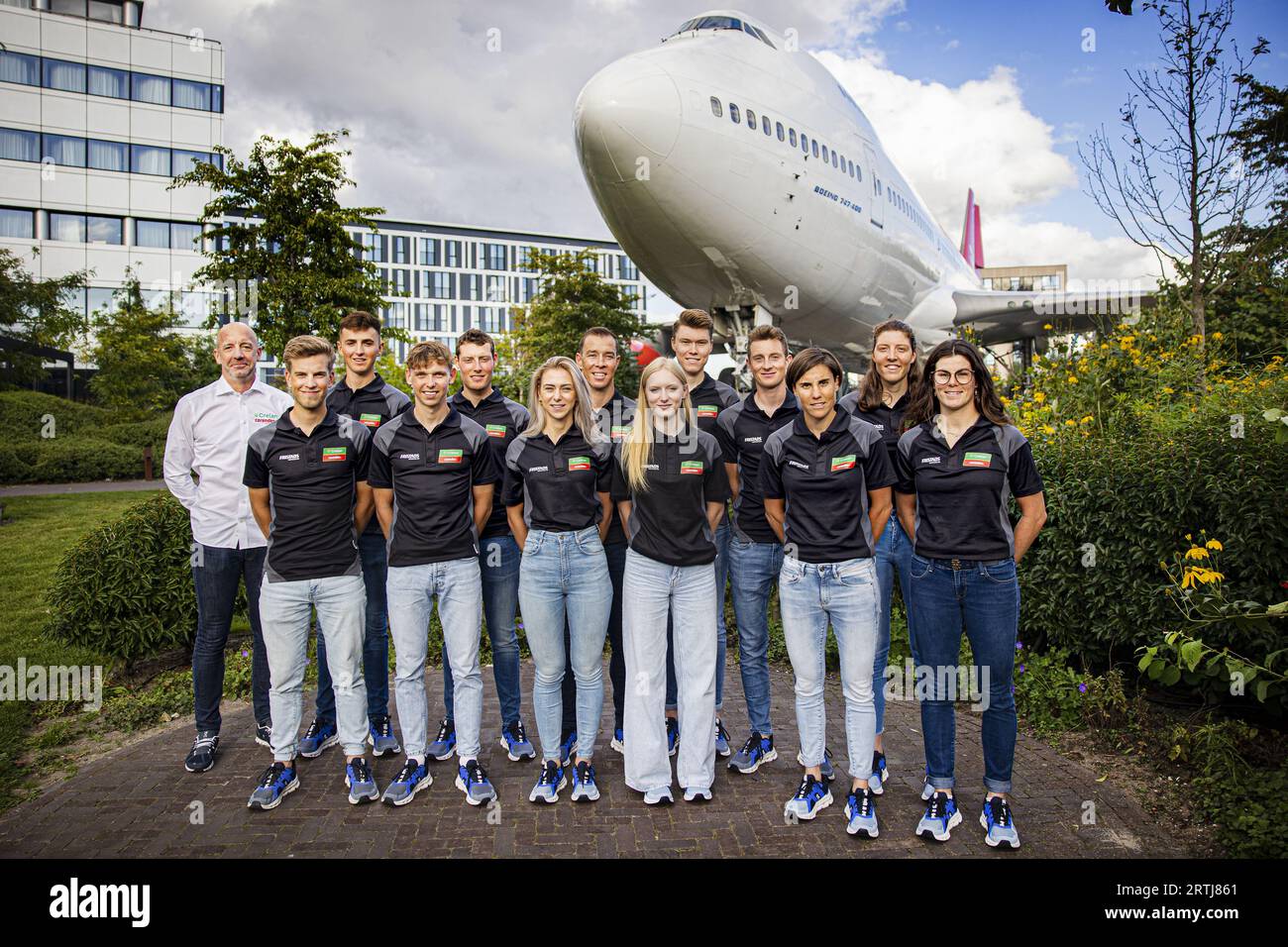 BADHOEVEDORP - (from left to right) Kris Wouters, Mees Hendrikx, Emiel ...
