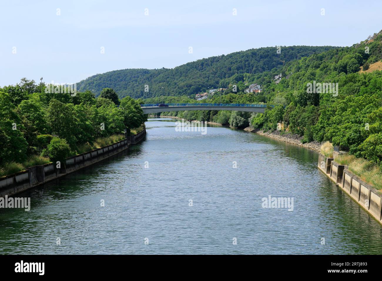 Main Danube Canal flows through the town of Kelheim Stock Photo - Alamy
