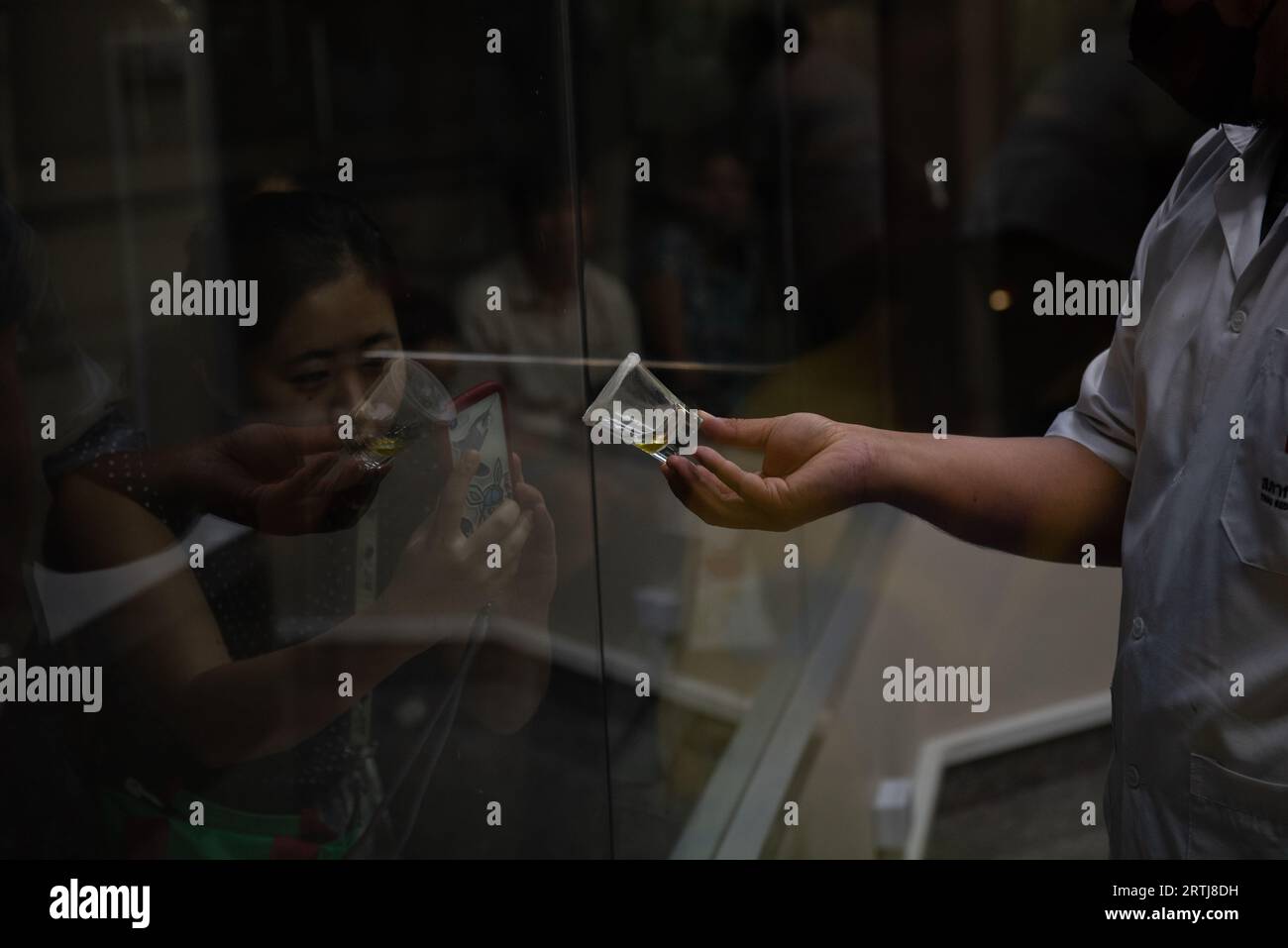 Bangkok, Thailand. 13th Sep, 2023. A skilled snake farm staff ...