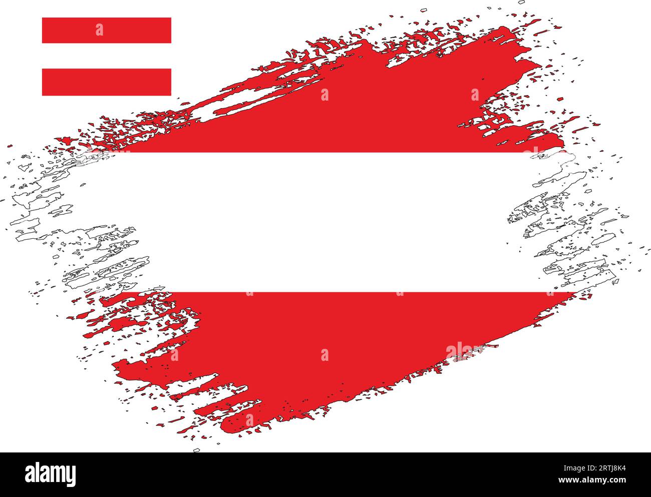 Brush Design Austria Flag Vector Stock Vector Image & Art - Alamy