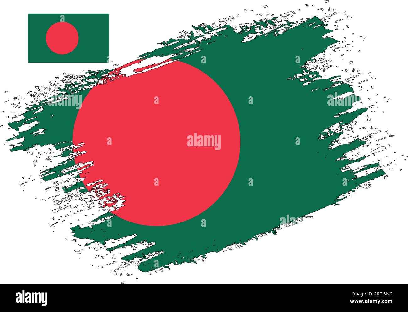 Brush Design Bangladesh Flag Vector Stock Vector Image & Art - Alamy