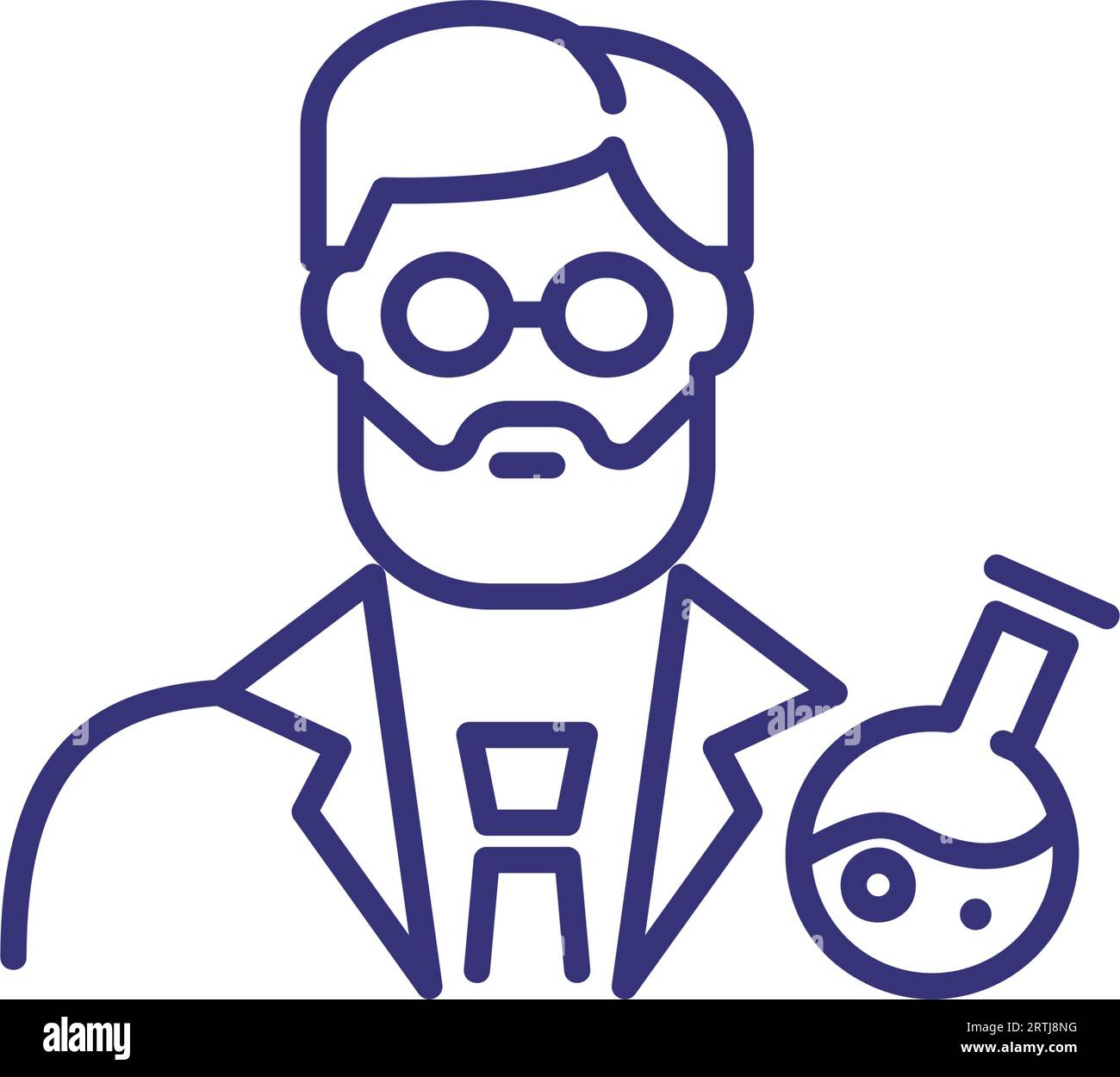 Lab scientist profile Stock Vector Images - Alamy