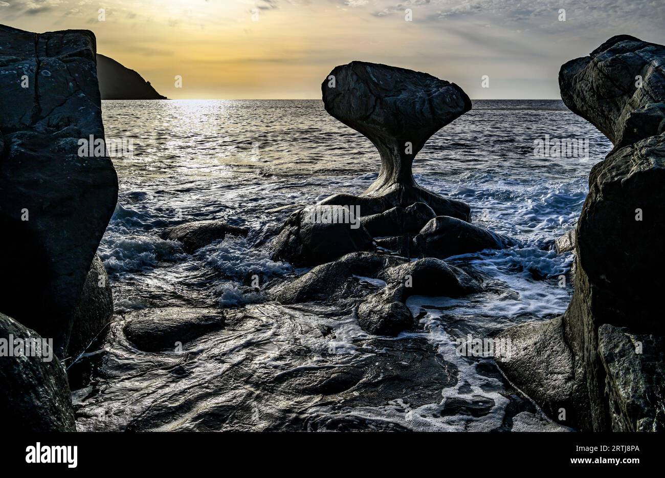 The mushroom shaped rock formation and a big tourist attraction known ...