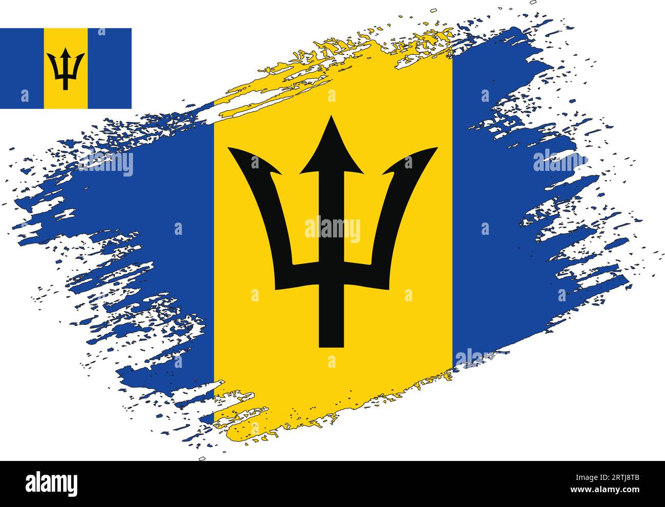 Brush Design Barbados Flag Vector Stock Vector Image & Art - Alamy