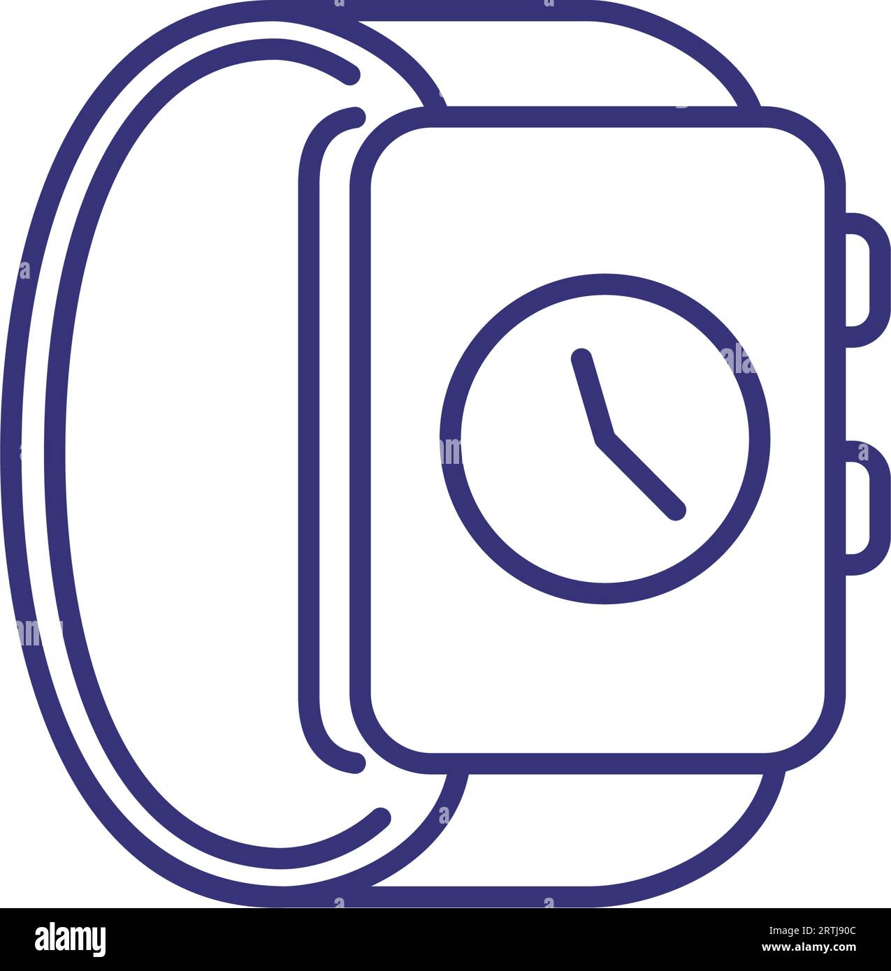 Wearable smartwatch icon outline hi-res stock photography and images ...
