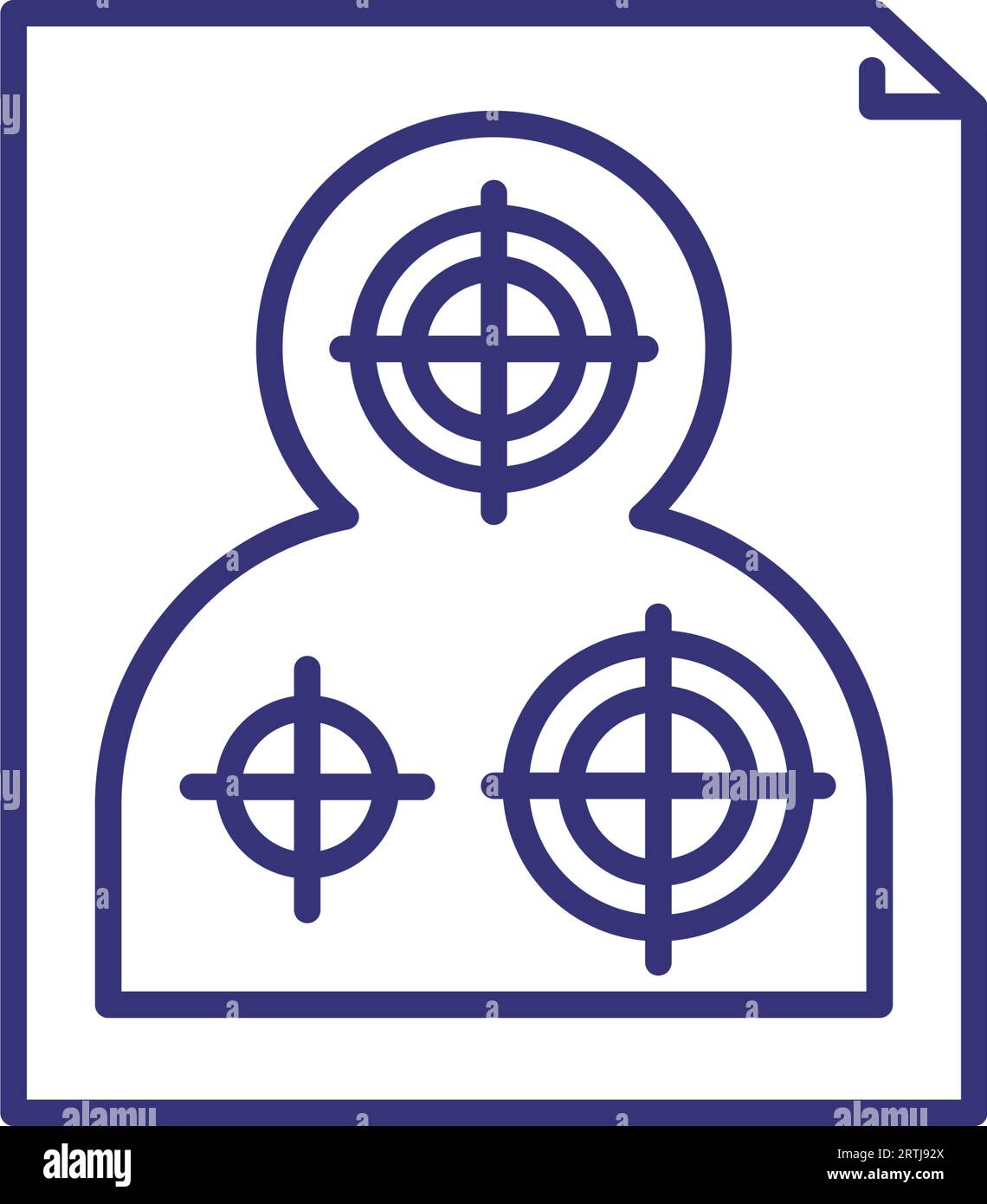 Human aim line icon Stock Vector Image & Art - Alamy