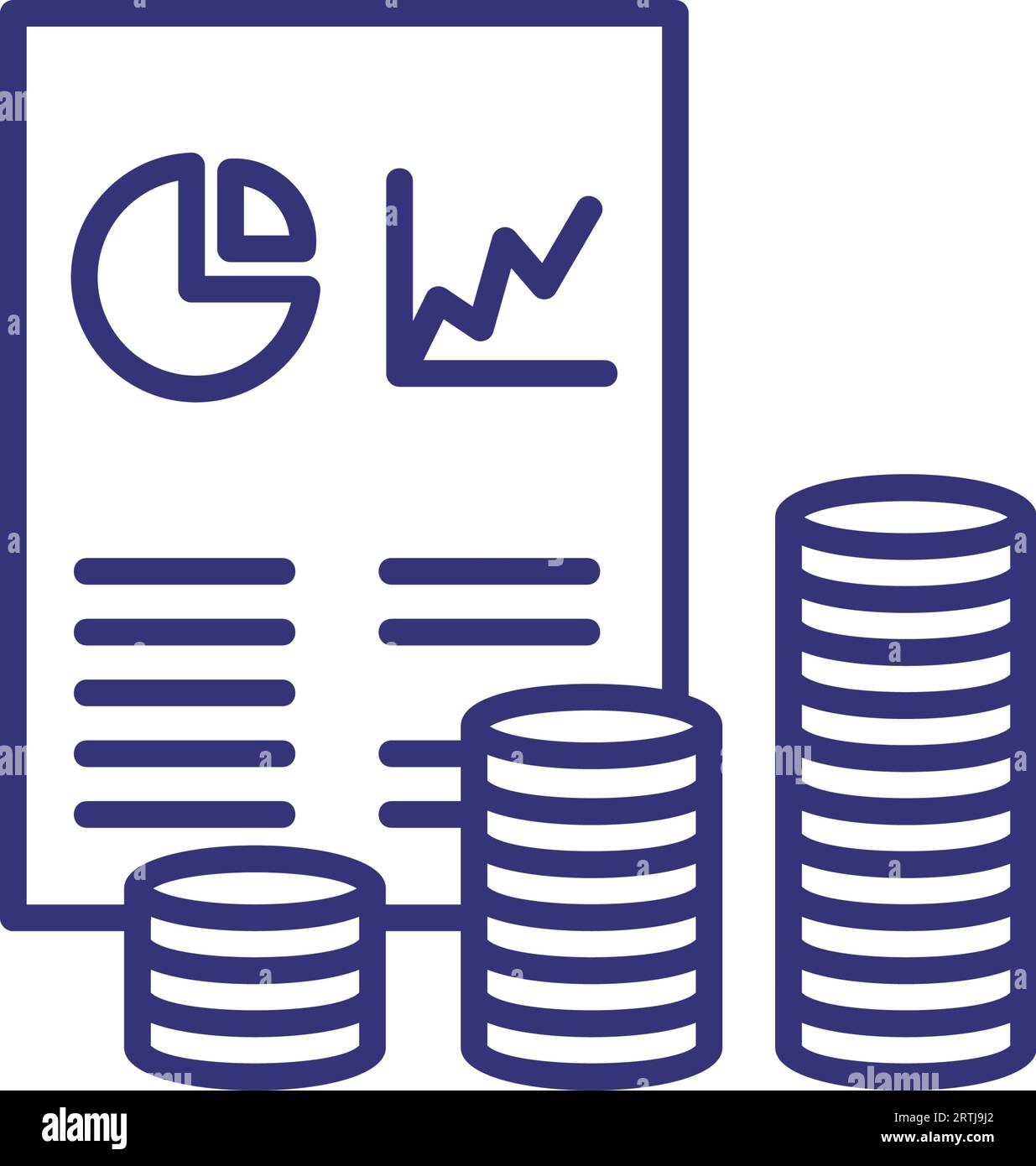 Growth income thin line Stock Vector Images - Alamy