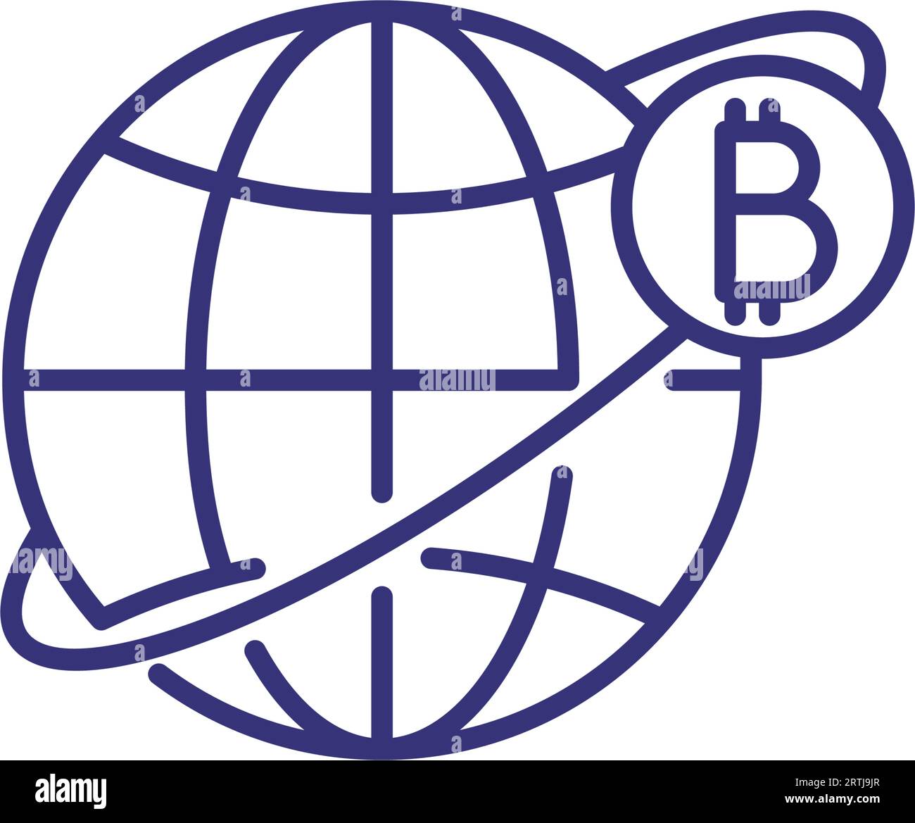 Bitcoin in circulation line icon Stock Vector Image & Art - Alamy