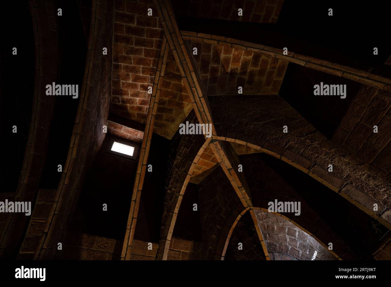 La Pedrera - the undulating brick attic roof in Casa Milà, apartment ...