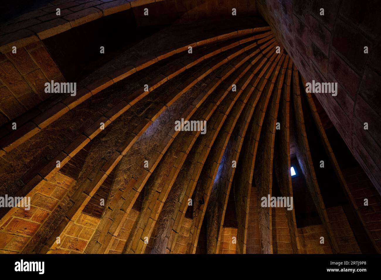 La Pedrera - the undulating brick attic roof in Casa Milà, apartment ...