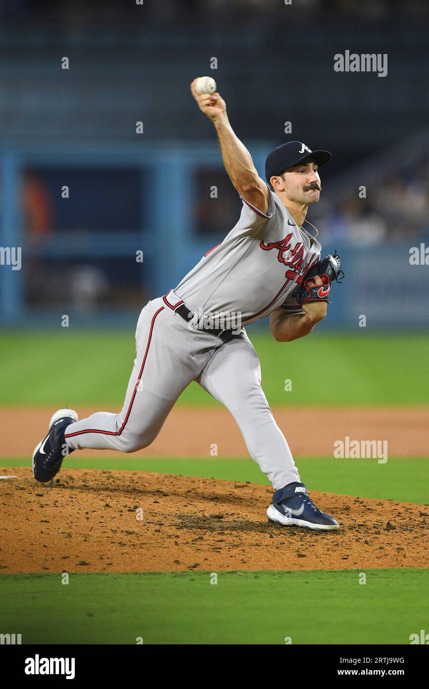 LOS ANGELES, CA - AUGUST 31: Atlanta Braves pitcher Spencer Strider (99 ...