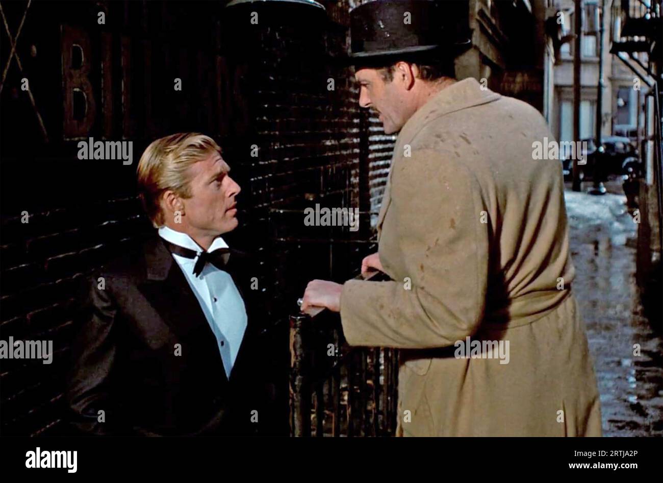 THE STING 1973 universal Pictures film with Robert Redford at left and ...
