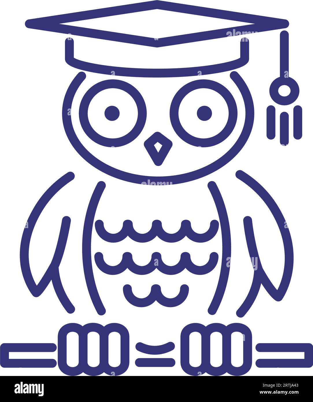 Wisdom icon flat thin Cut Out Stock Images & Pictures - Alamy