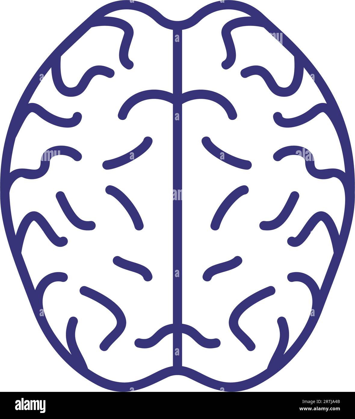 Human brain line icon Stock Vector Image & Art - Alamy