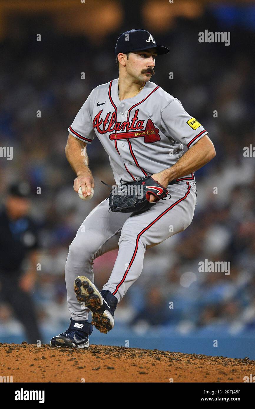 LOS ANGELES, CA - AUGUST 31: Atlanta Braves pitcher Spencer Strider (99 ...
