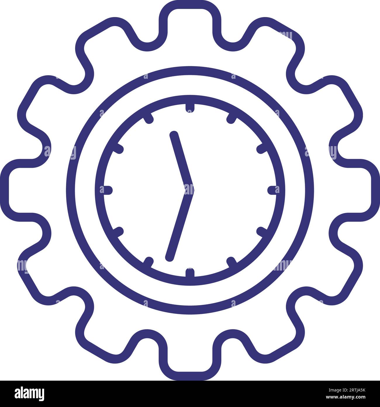 Daily task routine line Stock Vector Images - Alamy