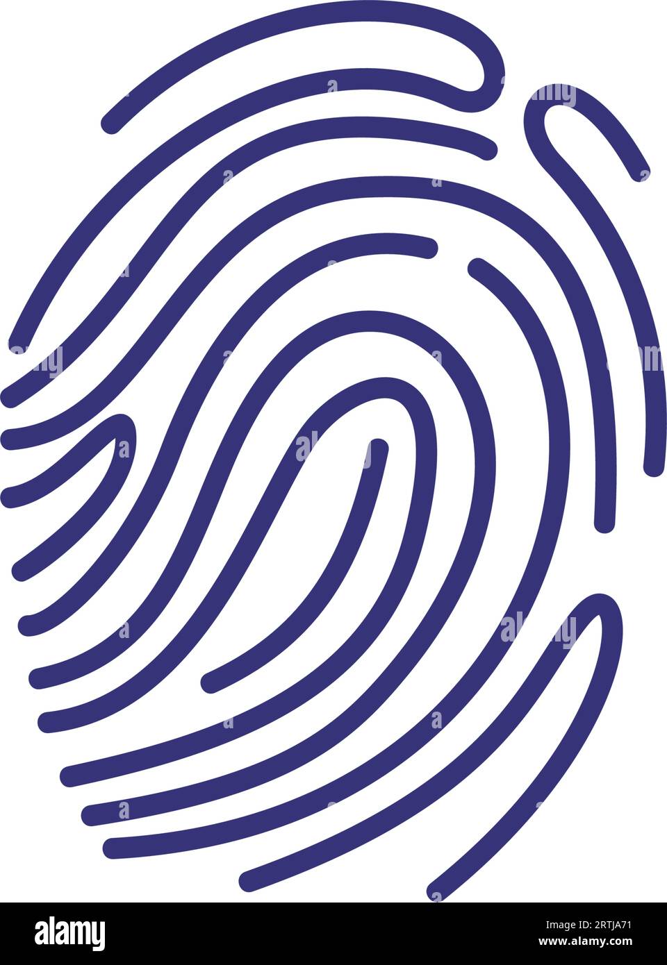 Fingerprint line icon Stock Vector Image & Art - Alamy