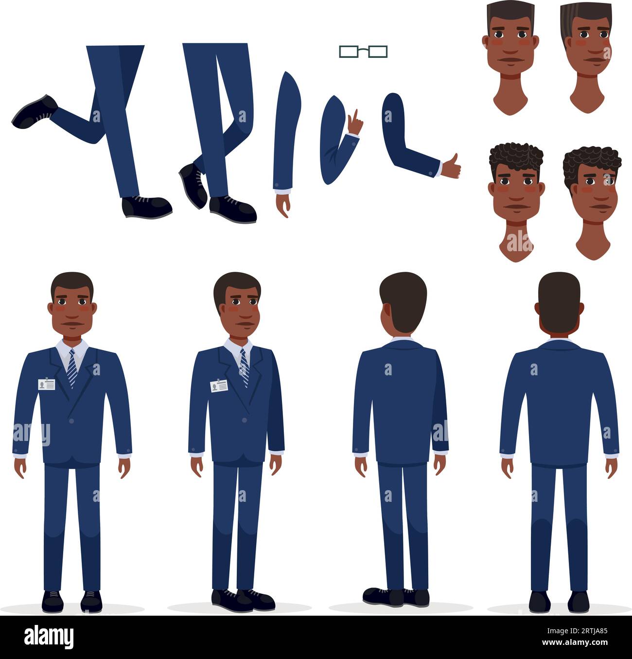 Black male head back Cut Out Stock Images & Pictures - Alamy