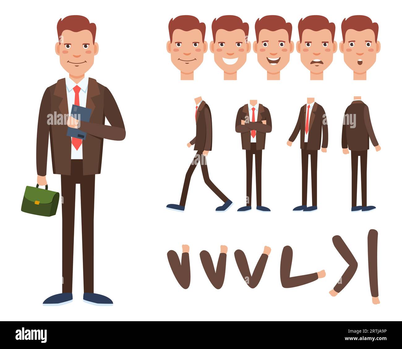 Office worker emotions different Stock Vector Images - Alamy