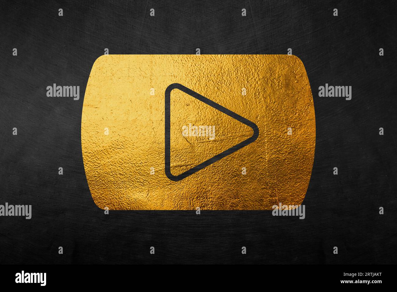 Black Youtube Play Button