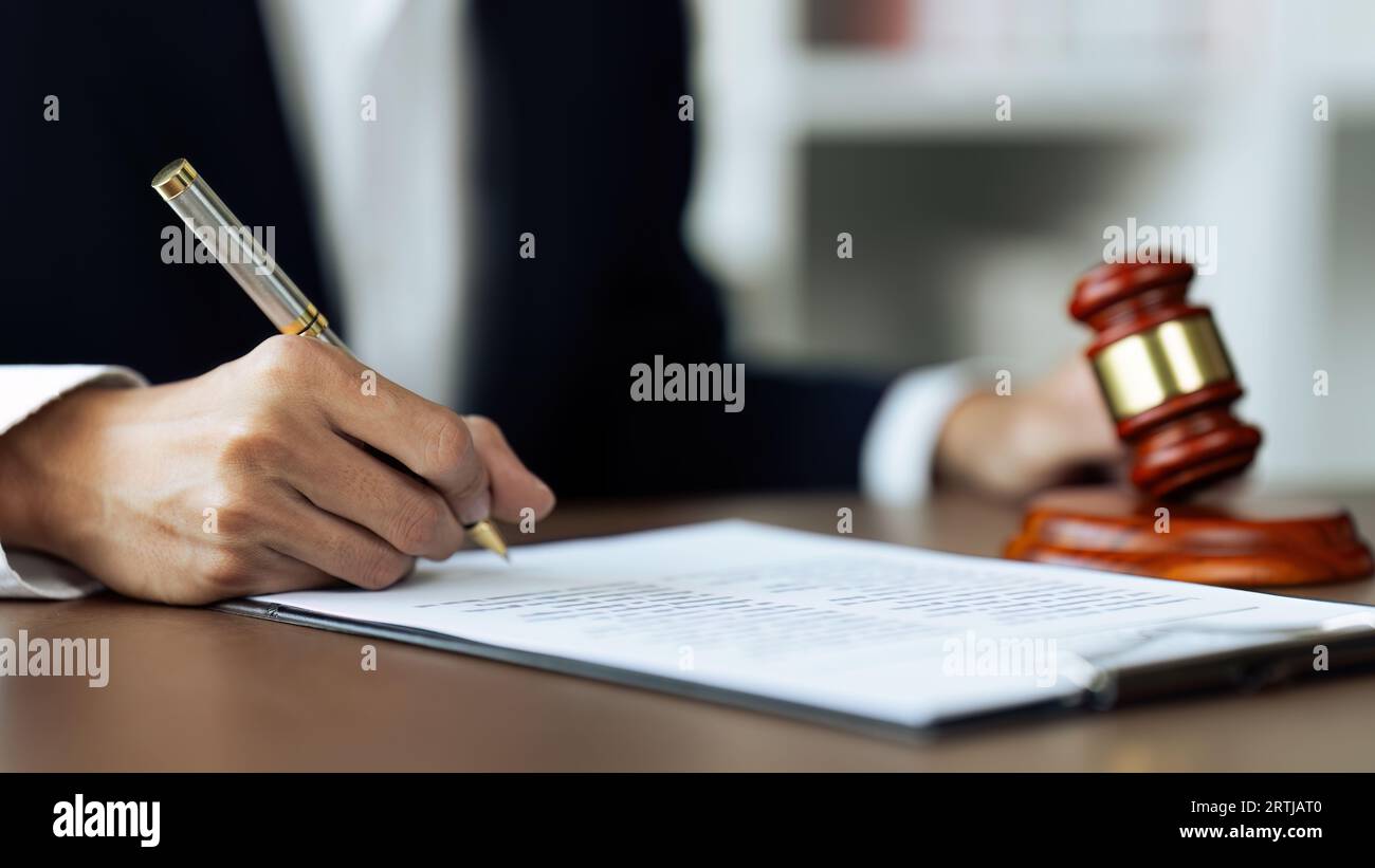 lawyers are drafting a contract for the client to use with the ...