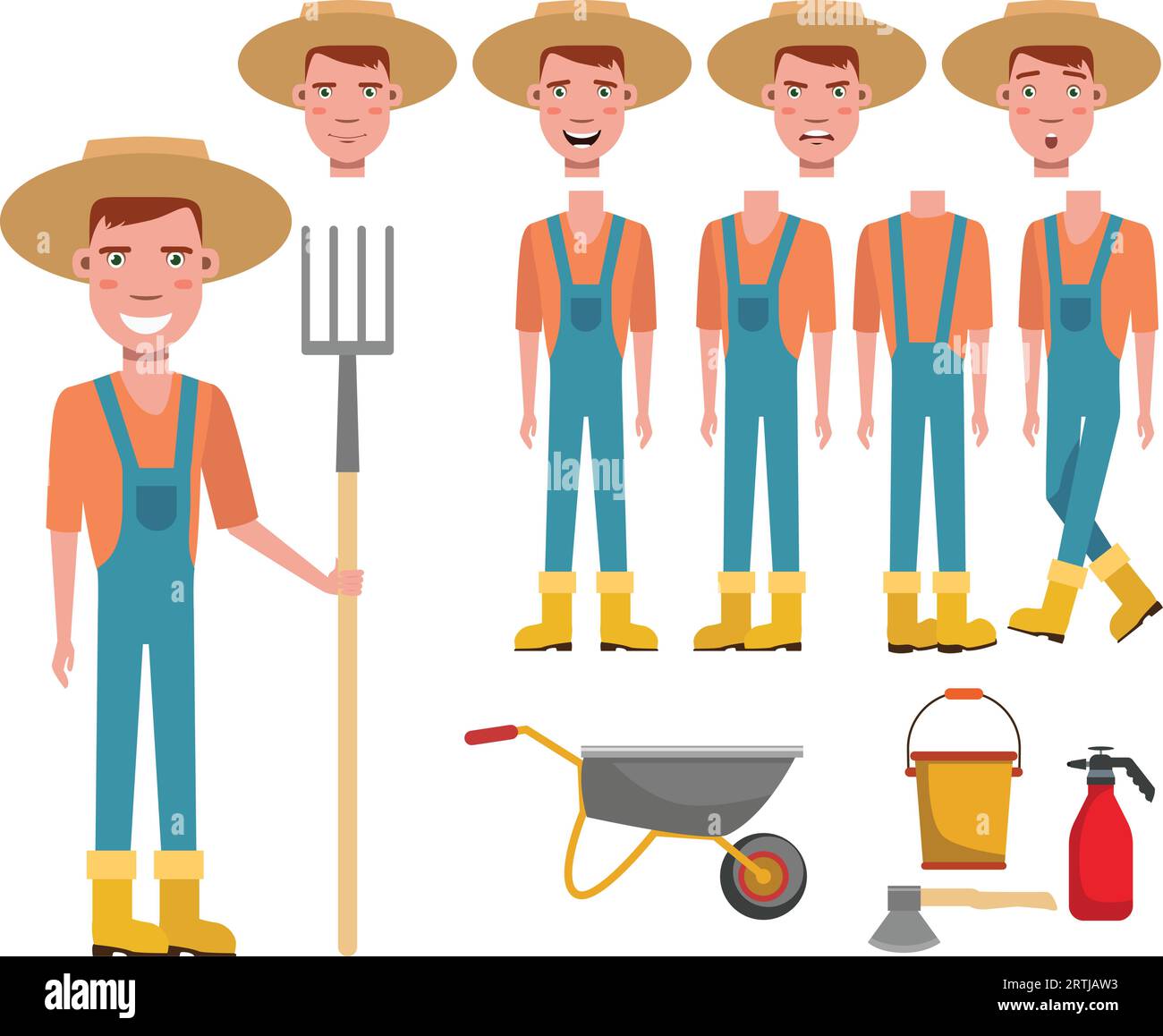 Garden design animation Stock Vector Images - Alamy