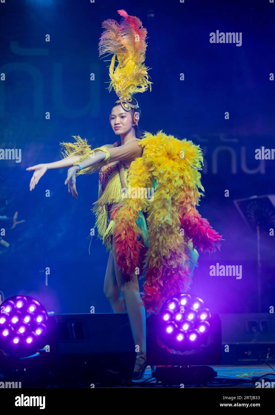 Thai Singers and Dancers on stage in Thailand Stock Photo - Alamy