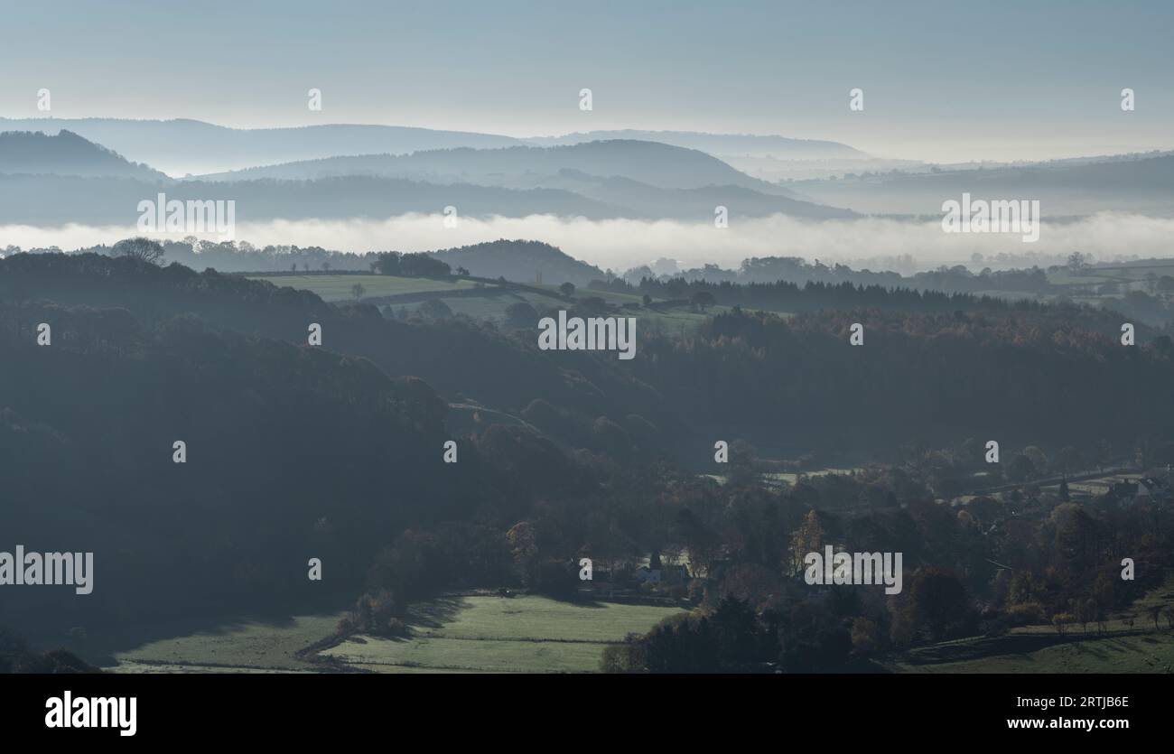 The view from the footpath to Ashlet which is a hill on the Eastern ...