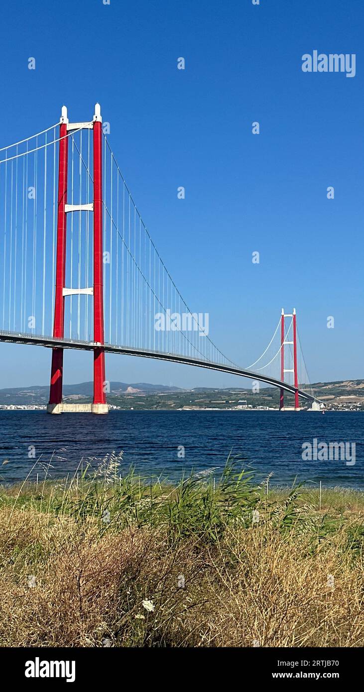 The 1915 Canakkale Bridge, the longest suspension bridge in the world ...
