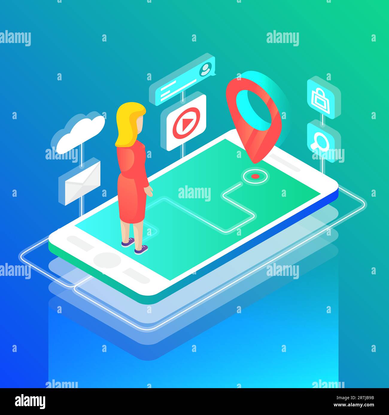 Digital itinerary Stock Vector Images - Alamy