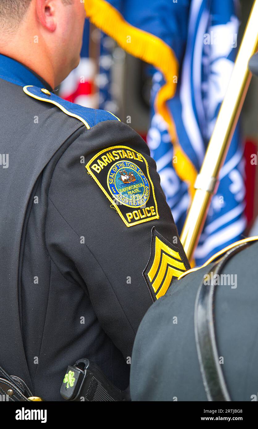911 commemoration ceremony at Barnstable, MA Fire Headquarters on Cape ...