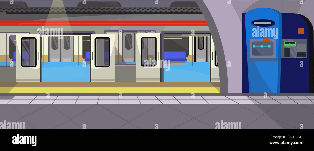 Underground stop vector illustration Stock Vector Image & Art - Alamy