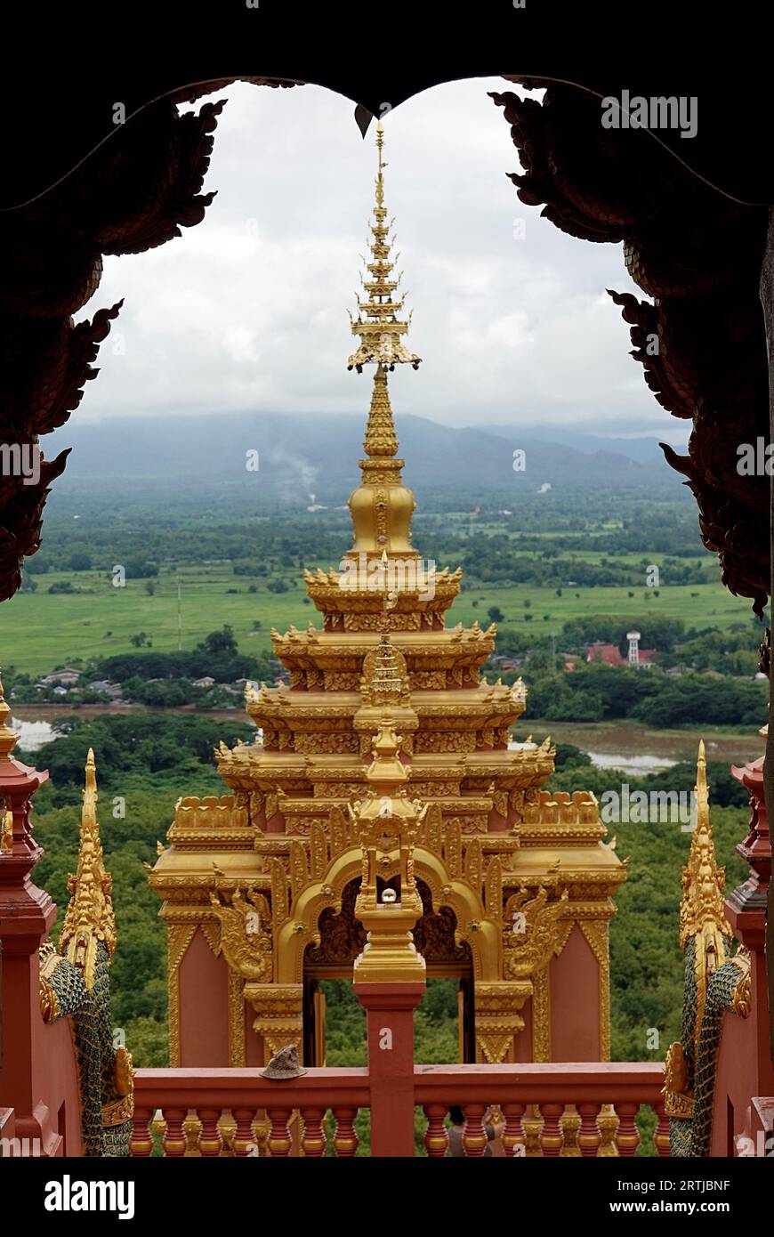 A scenic view of Wat Doi Phra Chan temple in Thailand Stock Photo - Alamy